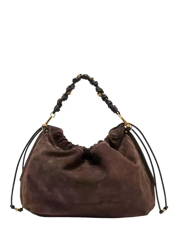 GIANNI CHIARINI Morgana Large Knotted Shoulder Bag - Brown
