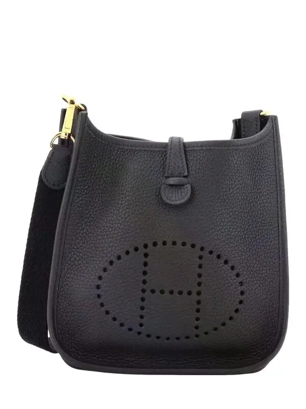 Hermès Evelyne Iii Clemence Tpm Crossbody Bag - Black