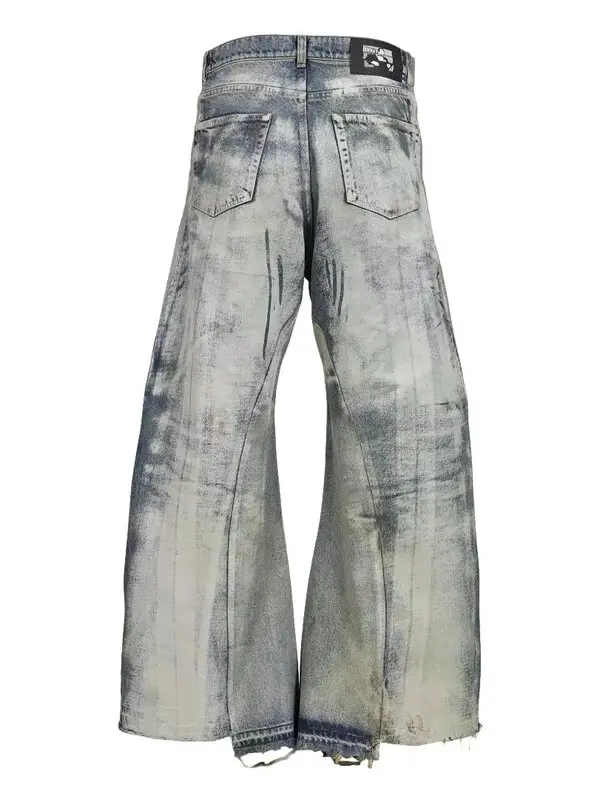 RRR123 Apocrypha He Rose 2 Distressed Panelled Jeans - Blue