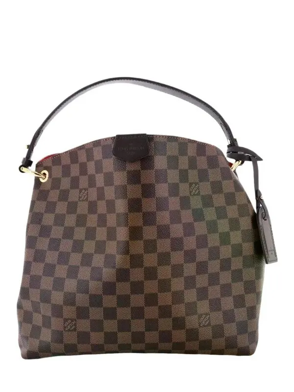 LOUIS VUITTON Damier Pm Hobo Bag - Brown