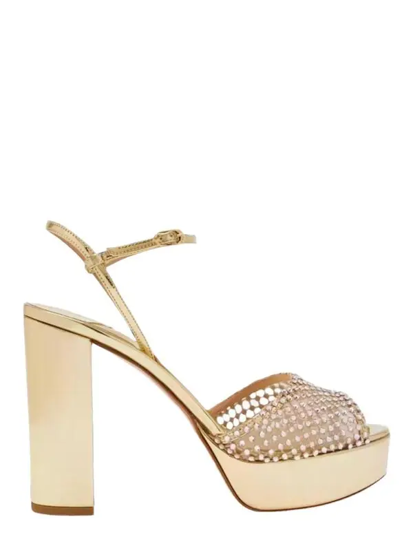 LE SILLA Gilda Embellished Platform Sandals - Gold
