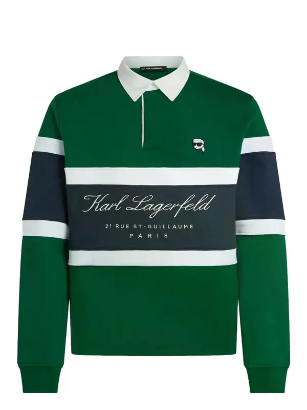 Karl Lagerfeld Ikon Polo Sweatshirt - Green