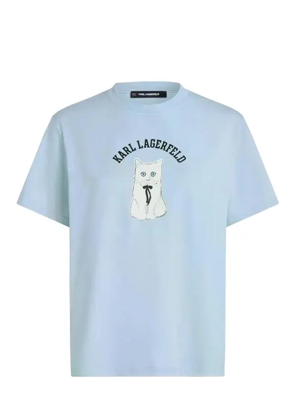 Karl Lagerfeld Ikonik Choupette T-shirt - Blue