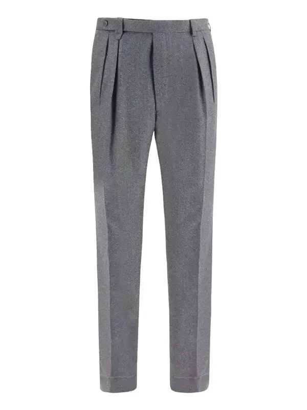 Brioni Elba Pleated Trousers - Grey