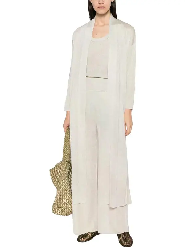 NENETTE Side-slit Cardigan - Neutrals