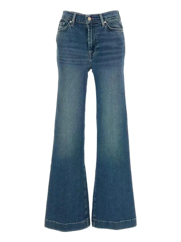 7 For All Mankind Slim Illusion Flared Jeans - Blue