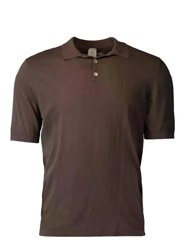 Eleventy Short-sleeve Polo Shirt - Brown
