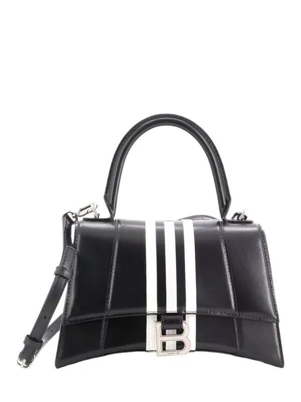 Balenciaga X Adidas Hourglass Top Handle Bag - Black