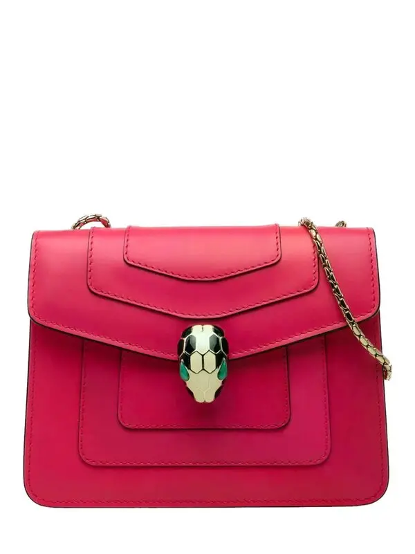 BVLGARI Serpenti Forever Chain Crossbody Bag - Pink