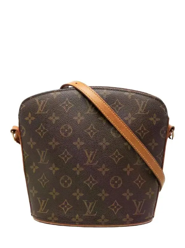 LOUIS VUITTON Monogram Drouot Crossbody Bag - Brown