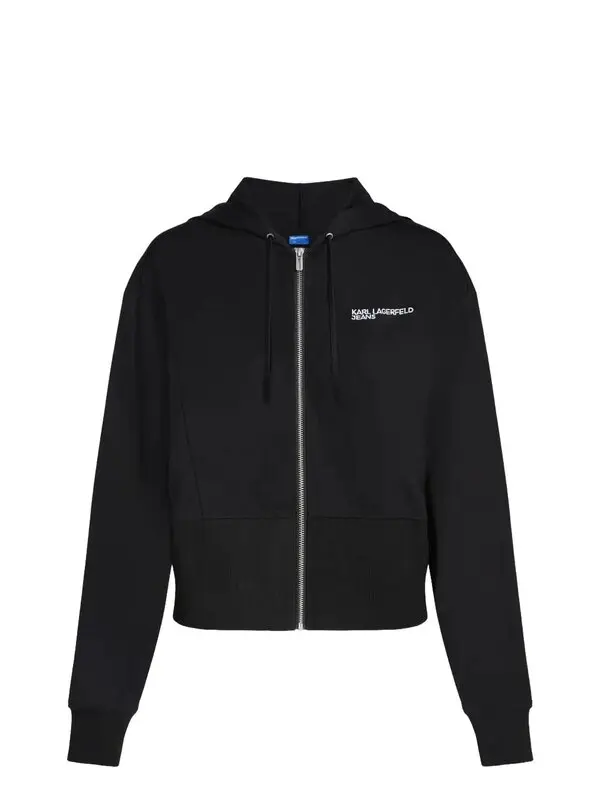 Karl Lagerfeld Milano Zip Hoodie - Black