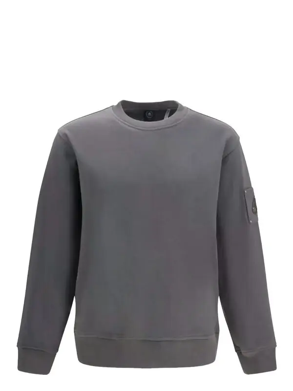 Moose Knuckles Hartsfield Logo-plaque Sweater - Grey