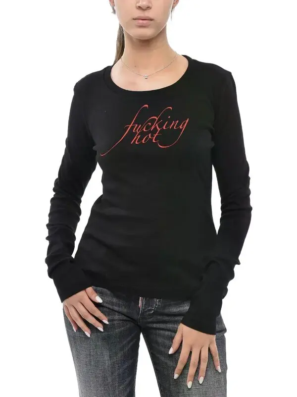 Dsquared2 Long Sleeve Logo T-shirt - Black