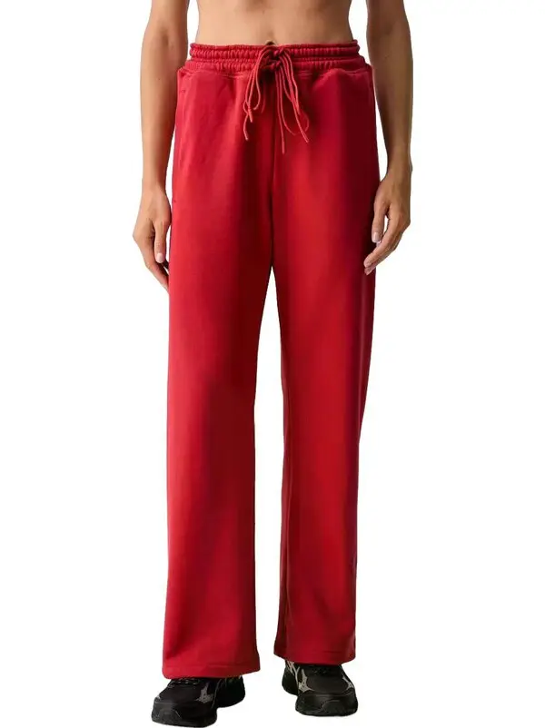 Adidas By Stella McCartney Drawstring Logo-print Track Pants - Red