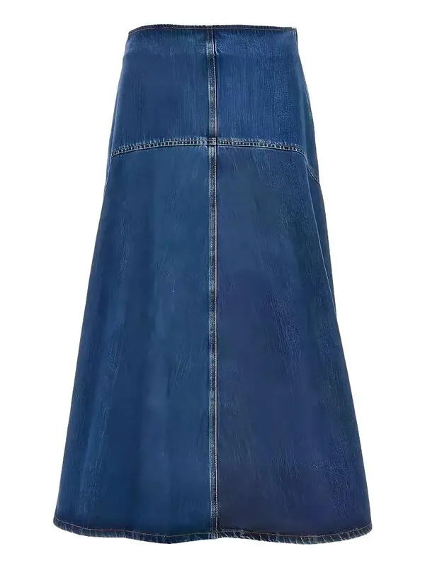 Max Mara Panelled A-line Skirt - Blue