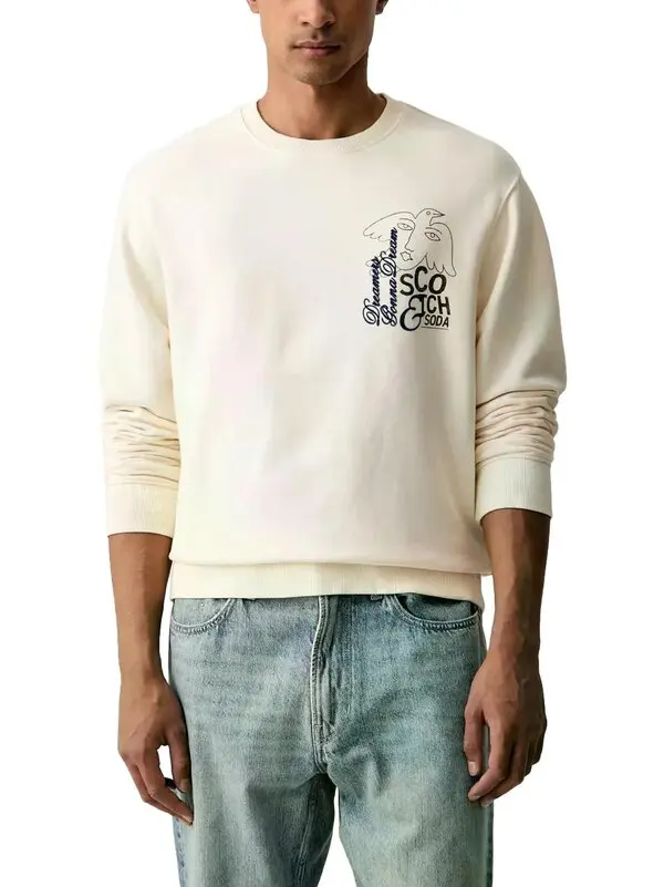 Scotch & Soda Graphic-print Sweatshirt - Neutrals