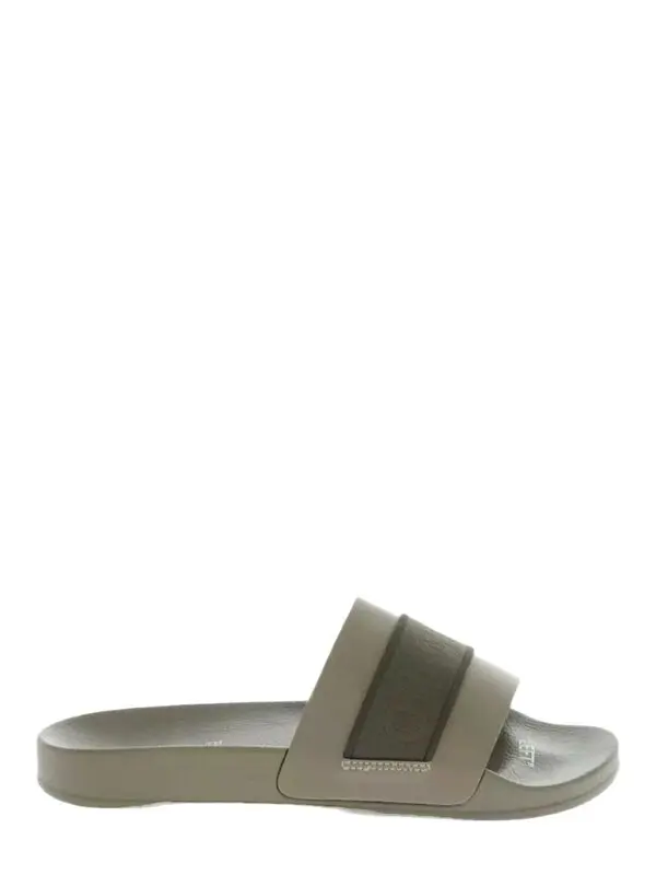 Off-White Industrial Logo-band Slides - Green