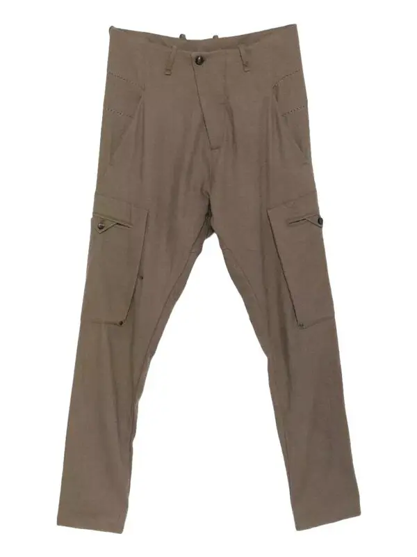 Masnada Asymmetrical Cargo Pants - Green