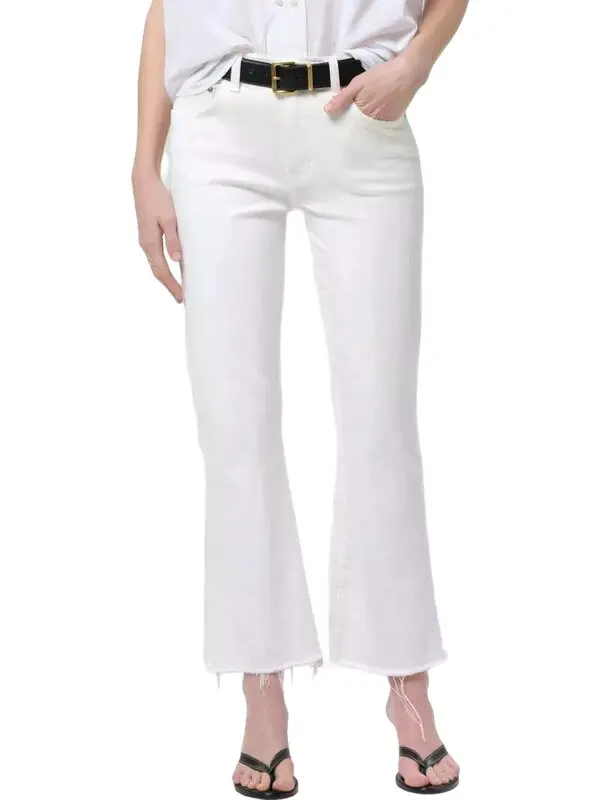 Citizens Of Humanity Goldie Kick-flare Jeans - White