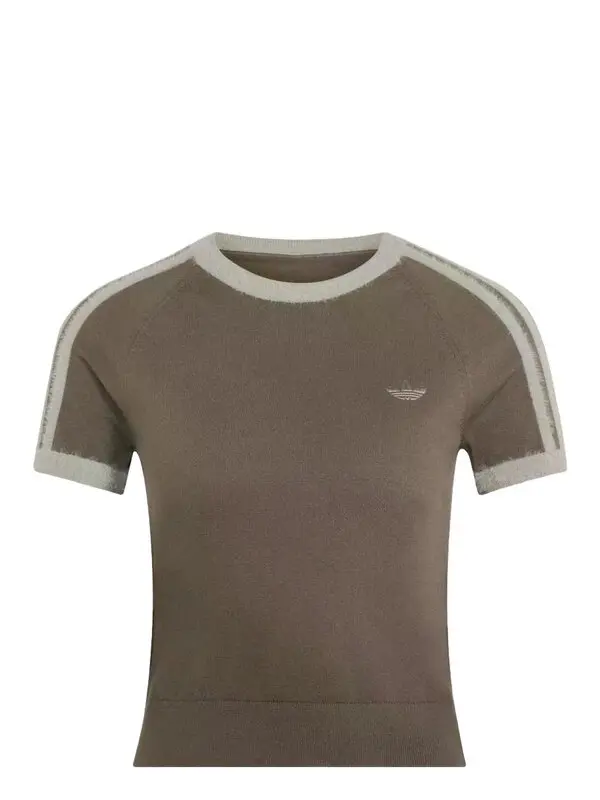 Adidas Knit Round Neck T-shirt - Brown