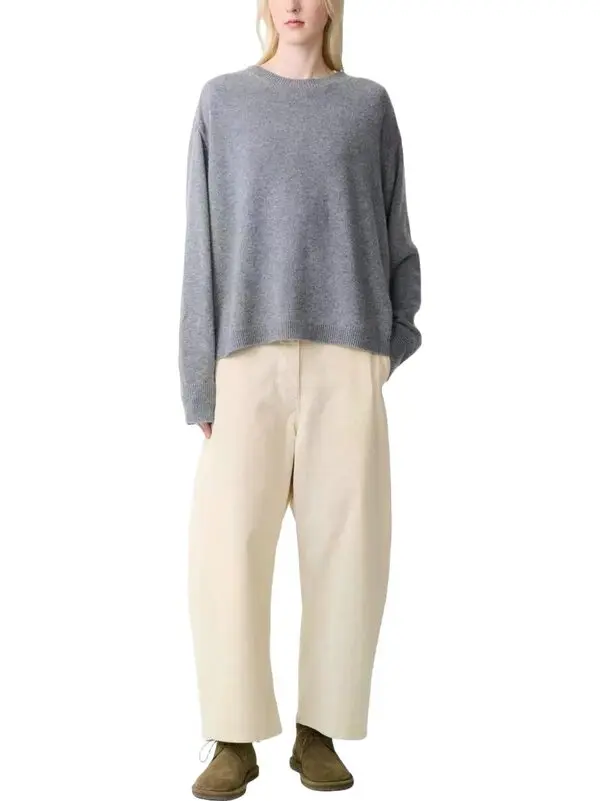 Studio Nicholson Chalco Corduroy Trousers In Cream - White