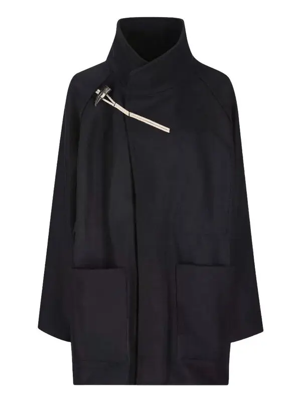 CINI Toggle-fastening High-neck Coat - Blue