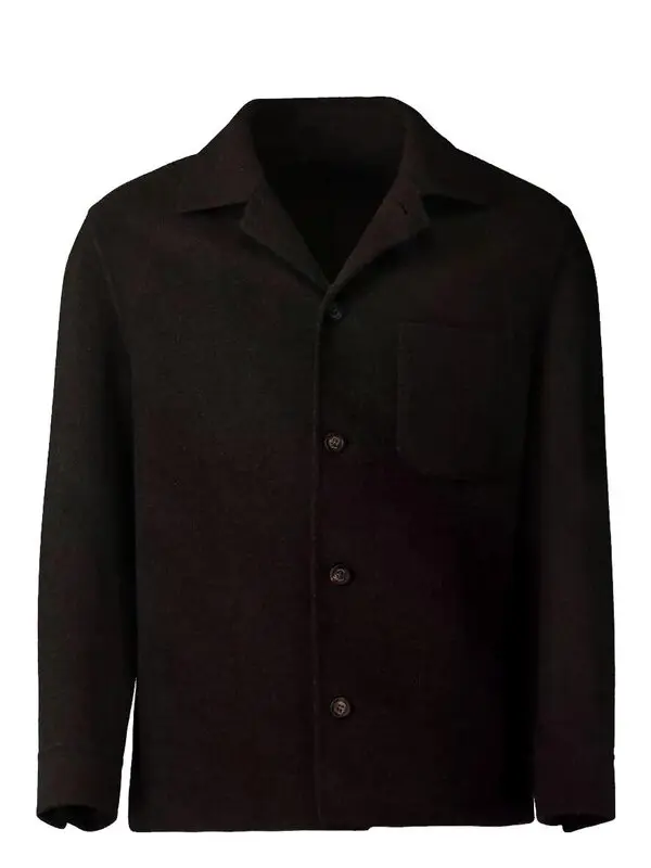 Eleventy Button-fastening Chest-pocket Jacket - Brown