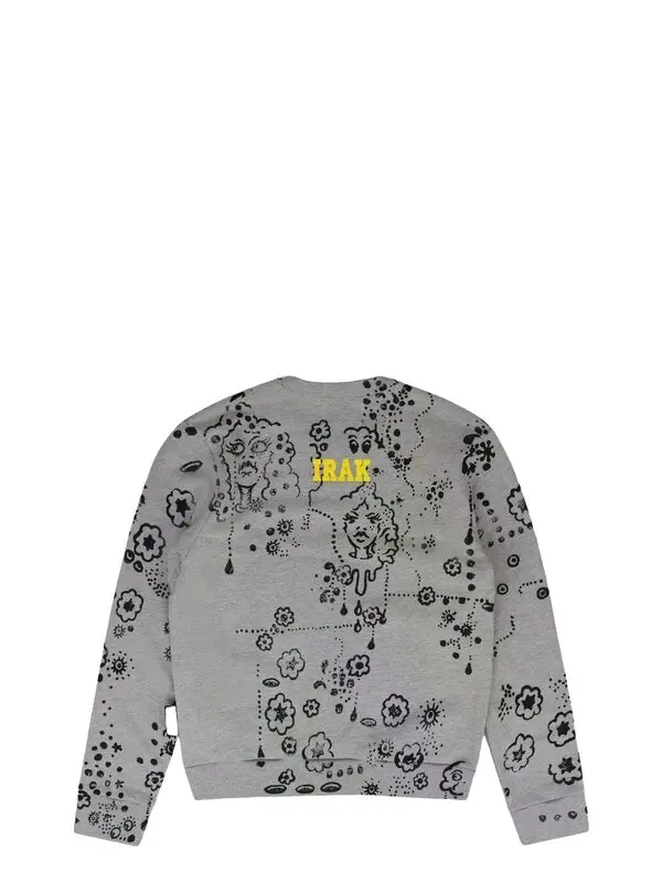 DENIM TEARS X Irak Tears Graphic-print Sweatshirt - Grey