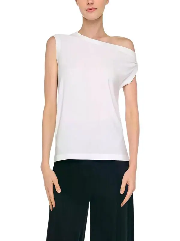 Norma Kamali One-shoulder Sleeveless Top - Black