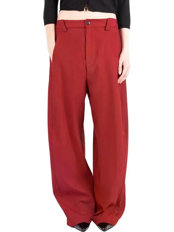 SOCIETE ANONYME Bloom Wide-leg Trousers - Red