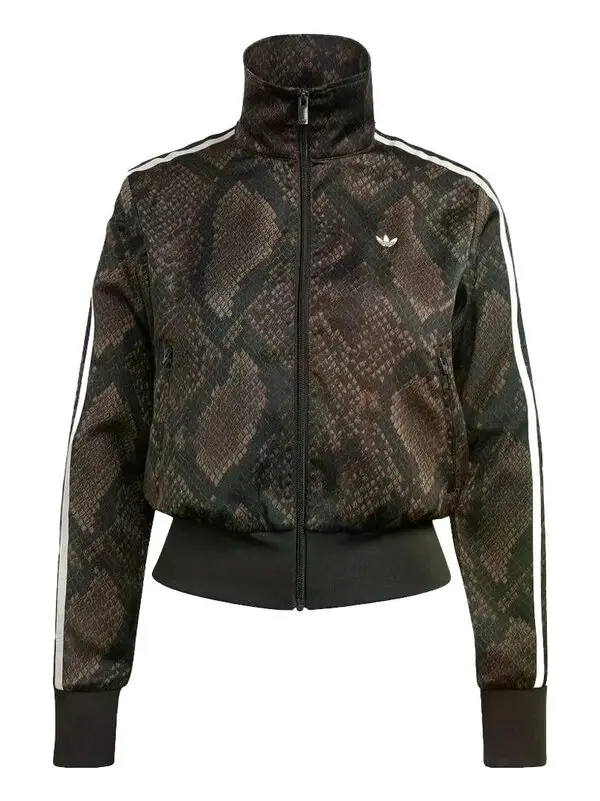 Adidas Snakeskin-print Track Jacket - Brown