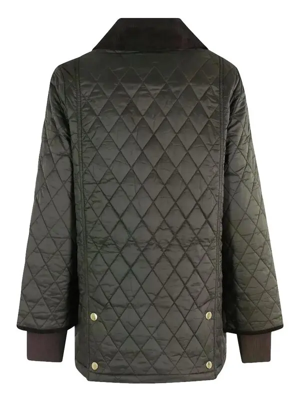 Barbour Quilted Corduroy Collar Jacket - Green
