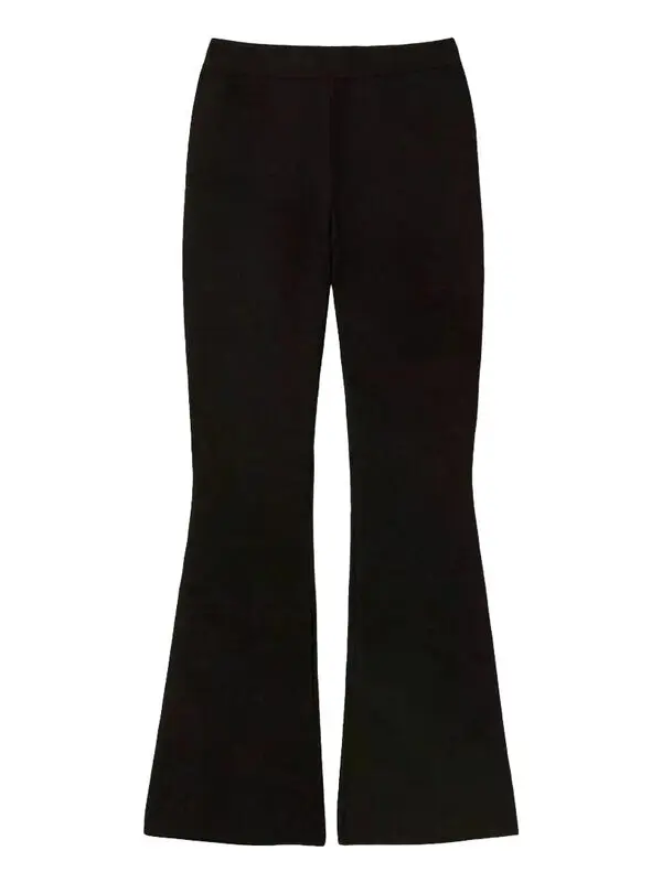 TWINSET Flared Knit Trousers - Black