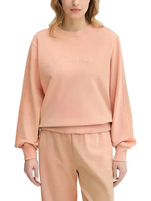 Patrizia Pepe Crewneck Sweatshirt With Logo Detail - Pink