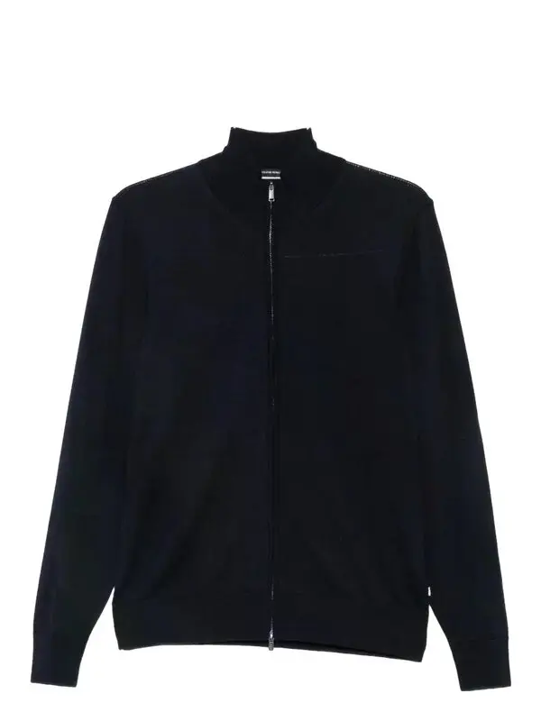 BOSS H-balonso Zip-up Cardigan - Blue