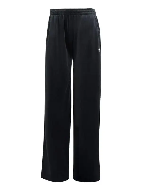 Adidas Essentials Velvet Wide Leg Pants - Black