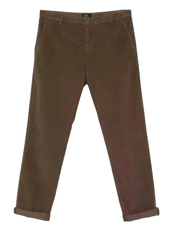 DONDUP Corduroy-effect Straight-leg Jeans - Brown