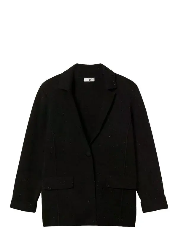 TWINSET Sequin Knit Jacket - Black