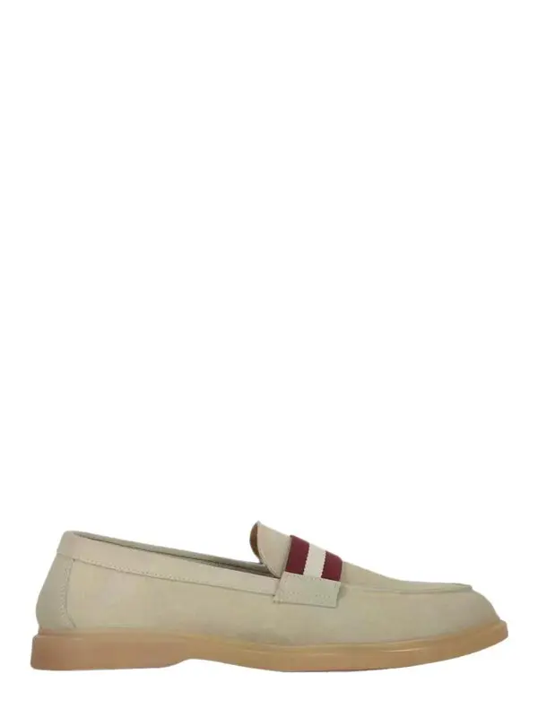 Bally Suede Loafers With Buckle Detail - Neutrals