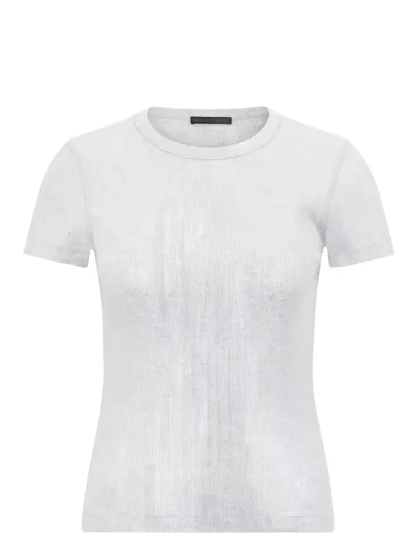 DRYKORN Koale Ribbed-knit Short-sleeve T-shirt - Grey