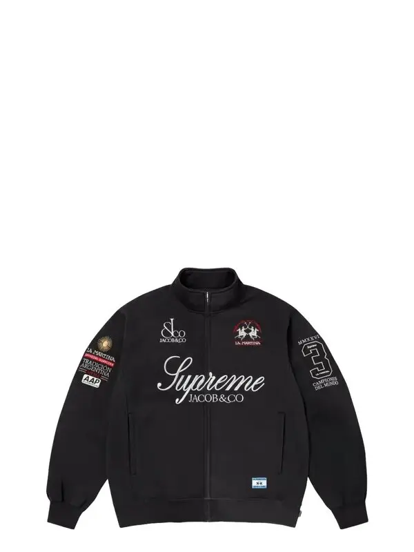 Supreme X La Martina X Jacob & Co Zip-up Sweatshirt - Black