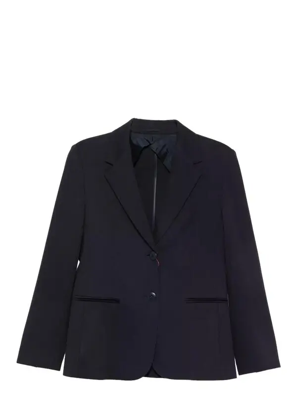 Max Mara Falesia Notched-lapels Single-breasted Blazer - Blue