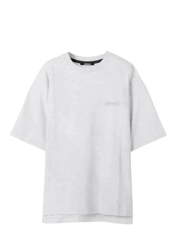Jacquemus The Ruban" Relaxed Fit Cotton T-shirt - Grey