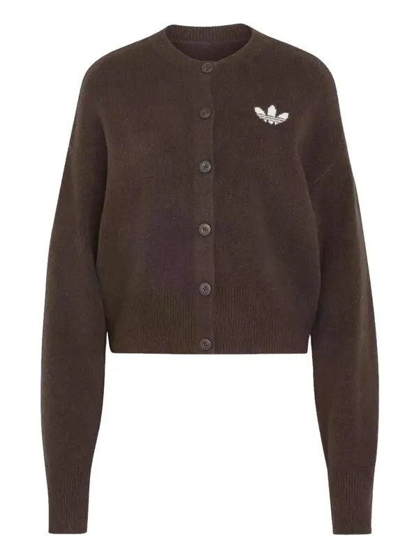 Adidas Essentials Knit Cardigan - Brown