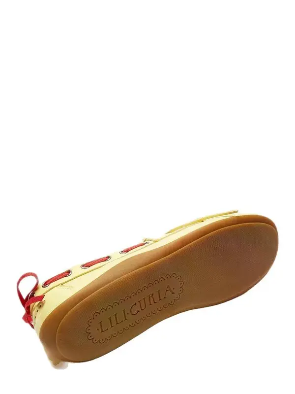 LILI CURIA Mara Leather Boat Shoes - Yellow