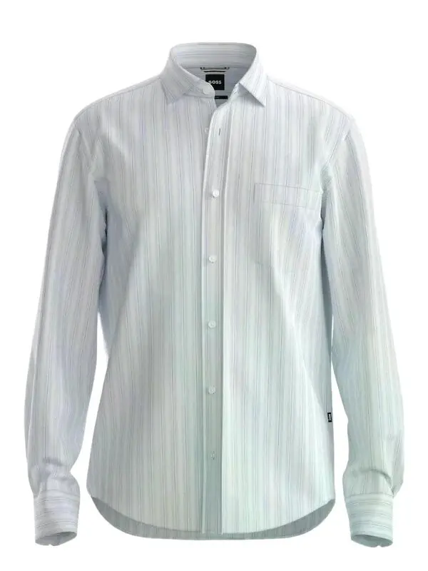 BOSS Striped-pattern Shirt - White