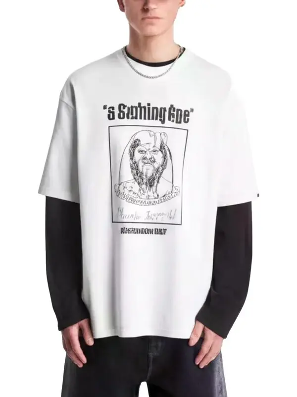 A BATHING APE Ape General Print T-shirt - White