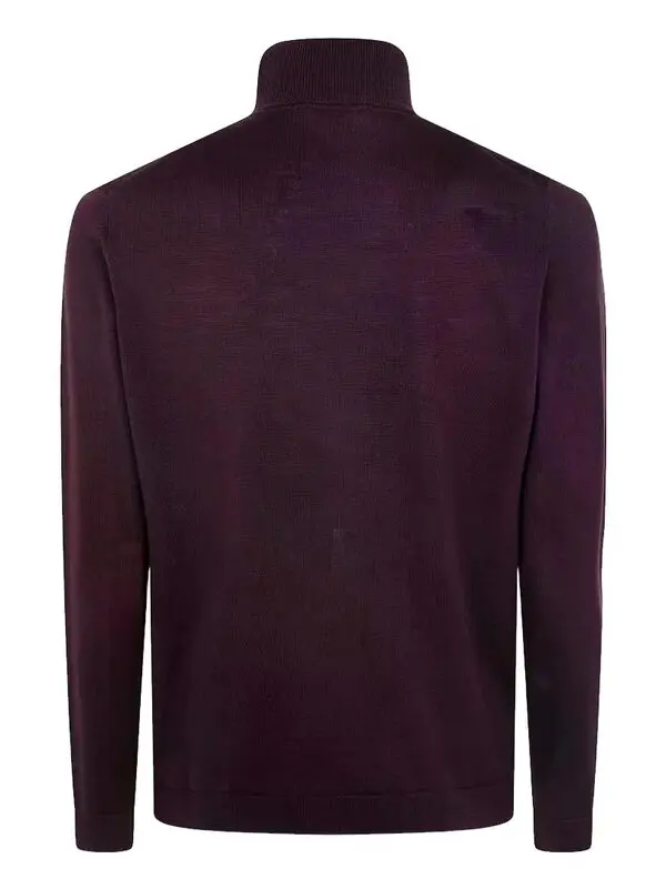 NUUR Knitted Roll-neck Sweater - Purple
