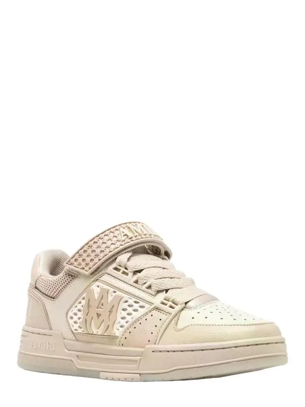 Amiri Perforated Detail Touch-strap Sneakers - Neutrals
