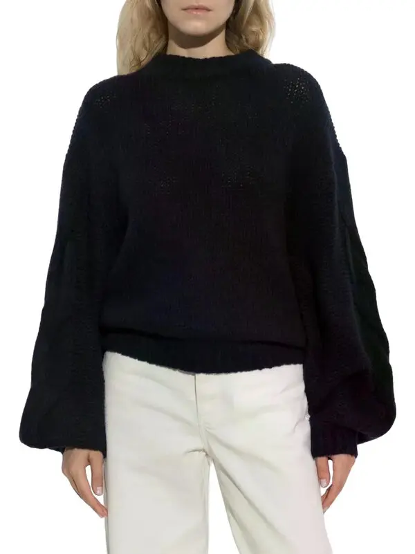 LISA YANG Runi Cable-knit Sweater - Blue